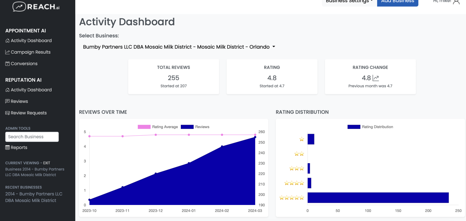 REACH.ai | Automated A.I. Text & Email Communications Platform